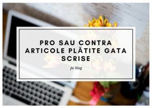 Pro sau contra articole plătite gata scrise? - Caietul Cristinei
